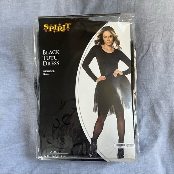 Spirit | Dresses | Spirit Halloween Costume Black Tutu Dress | Poshmark